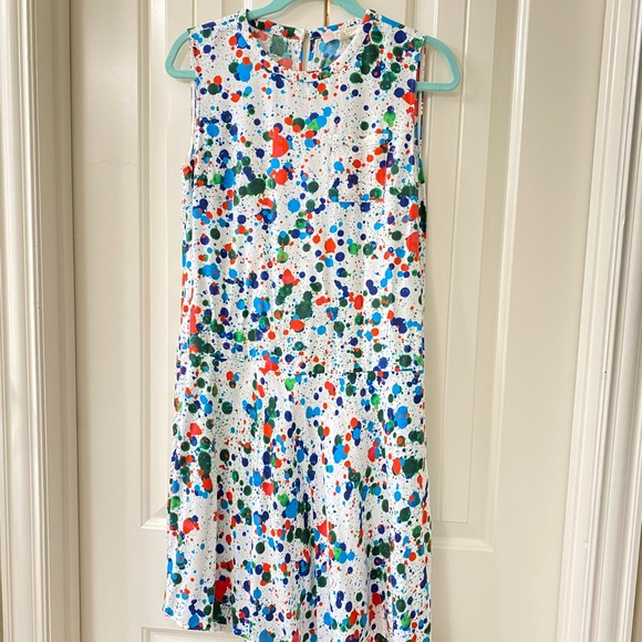 Ted Baker | Dresses | Ted Baker Size 2 Paint Splash Drop Waist Dress ...